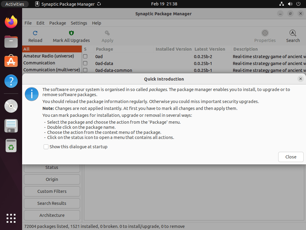How to Install Synaptic Package Manager on Ubuntu 22.04