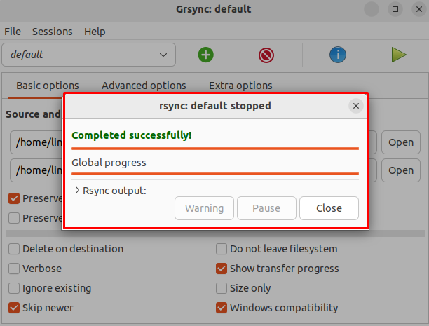 How to Back Up Ubuntu System Using grsync