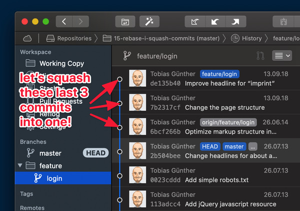 How to Squash Commits in Git