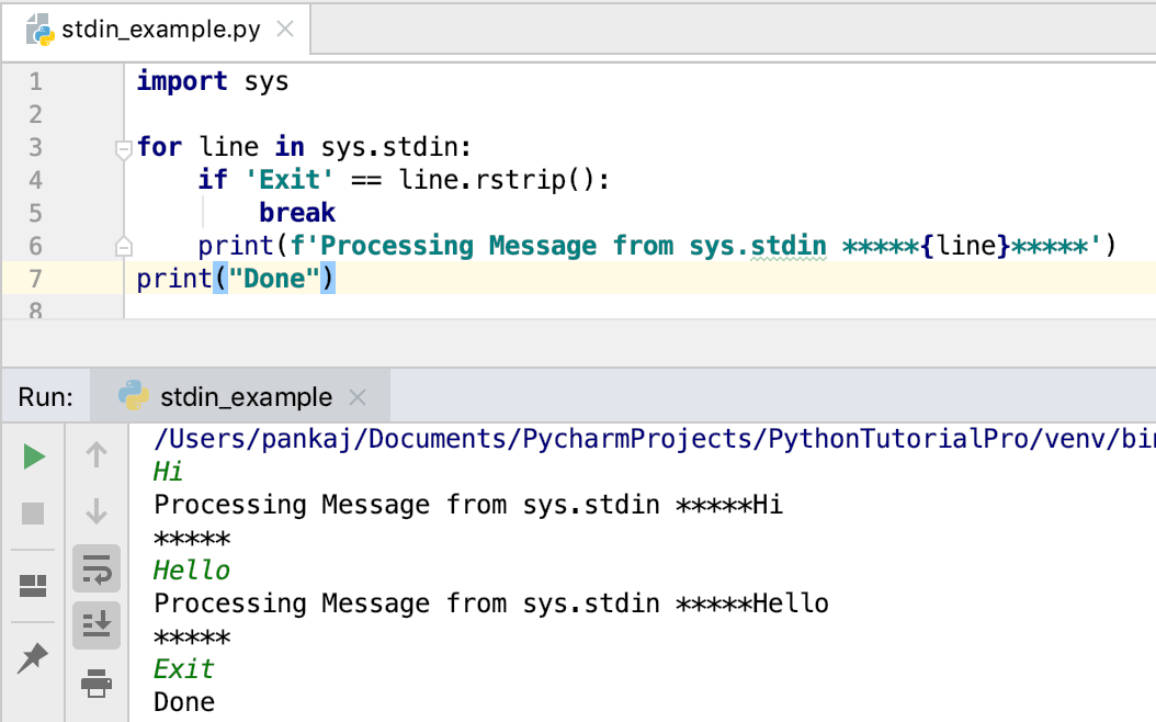 How to Read From stdin in Python