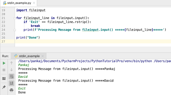 How to Read From stdin in Python