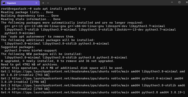 How to Install Python 3.8 on Ubuntu 24.04
