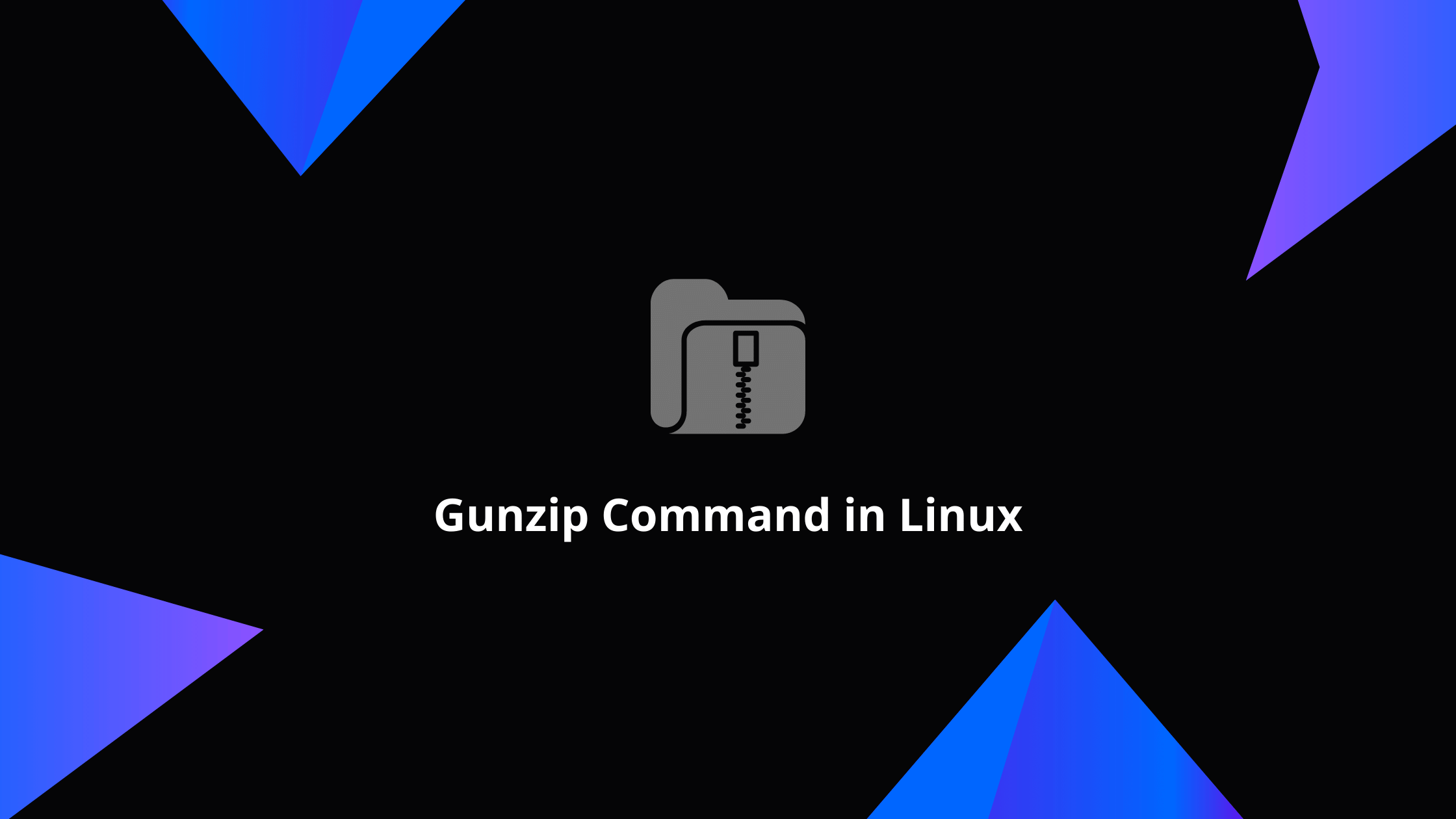 Gunzip Command in Linux