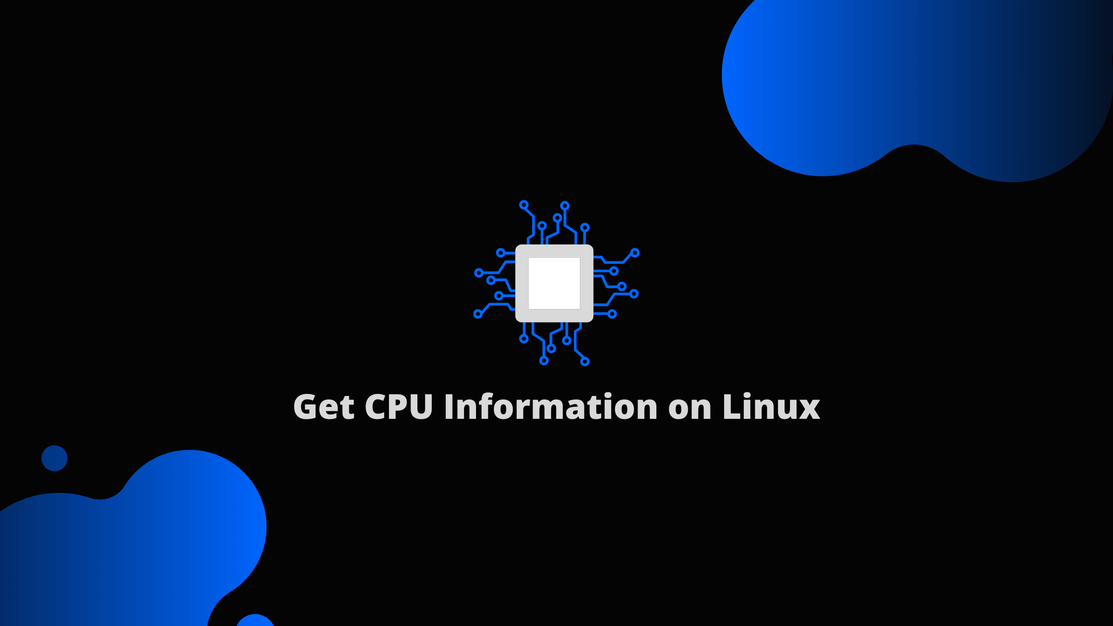 Get CPU Information on Linux